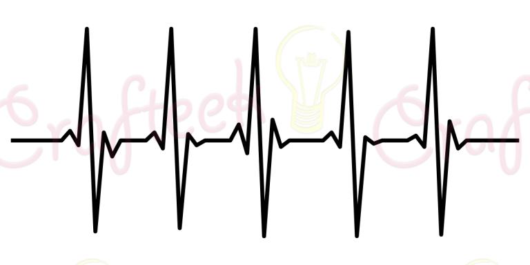 EKG Line - SVG - Crafteek
